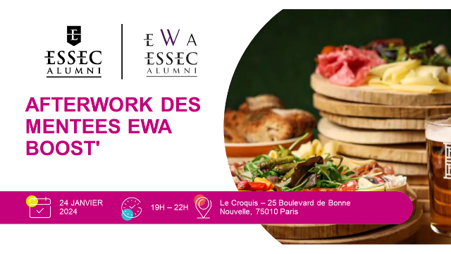 Afterwork des Mentees EWA Boost' ~ Mercredi 24 janvier | ESSEC ALUMNI