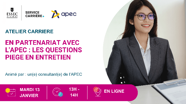 Webinaire en partenariat avec l'Apec : Les questions piège en entretien ...